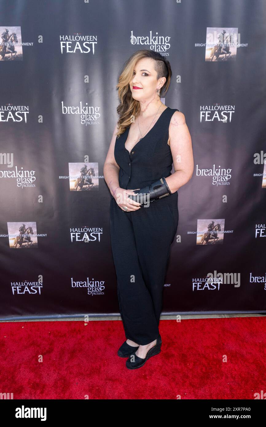 Los Angeles, USA. 08th Aug, 2024. Special makeup effects artist Allie ...