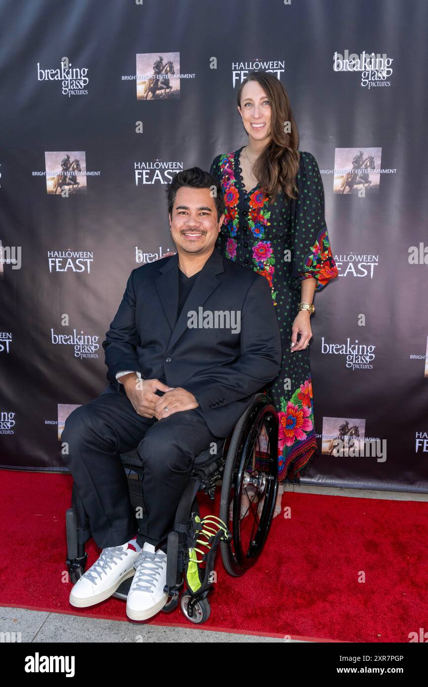 Los Angeles, USA. 08th Aug, 2024. Actor Joe Guintu with wife Ivette ...