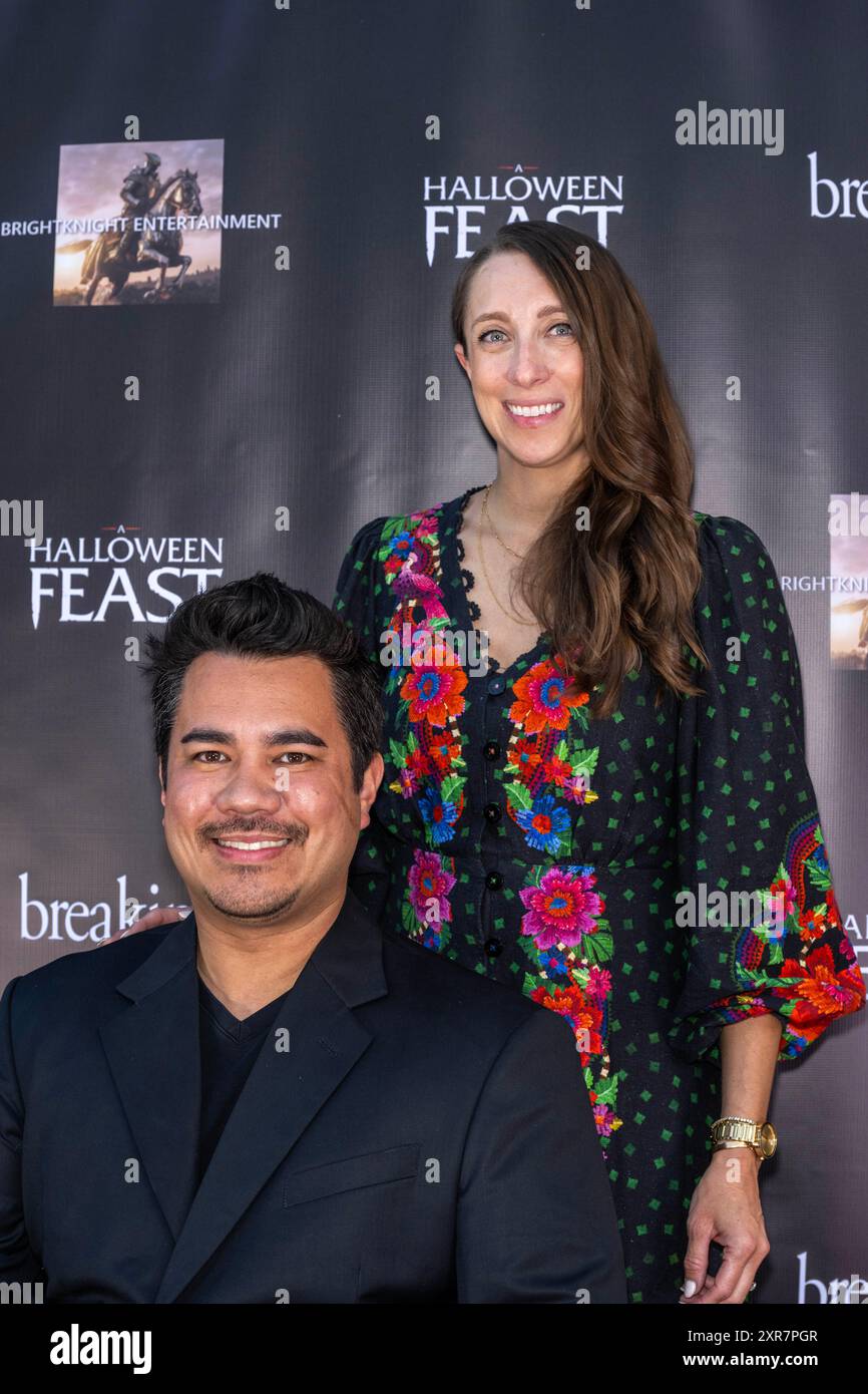 Los Angeles, USA. 08th Aug, 2024. Actor Joe Guintu with wife Ivette ...