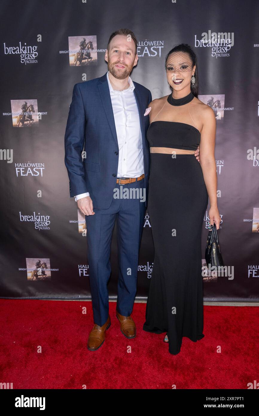 Los Angeles, USA. 08th Aug, 2024. Actor Samuel Lewis, Actress Asia Lynn ...