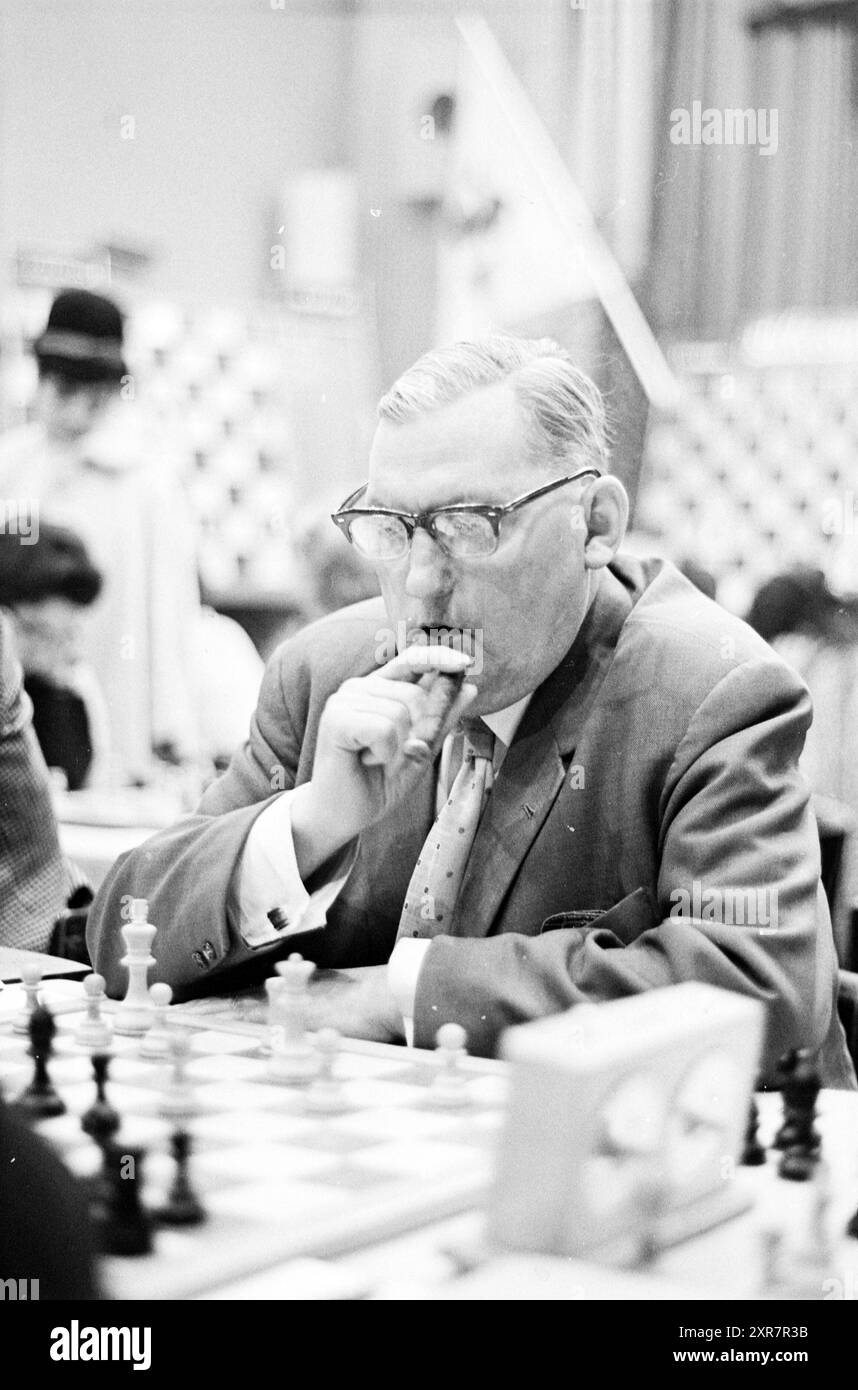 Blast furnace chess tournament male chess player hi-res stock ...