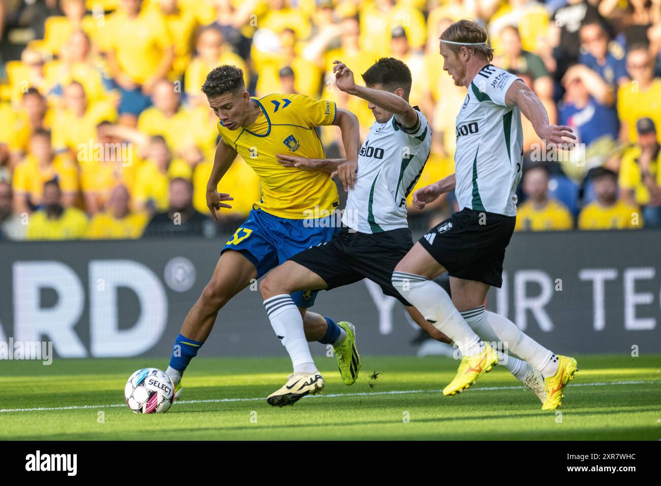 Broendby, Denmark. 08th Aug, 2024. Clement Bischoff (37) of Broendby IF ...