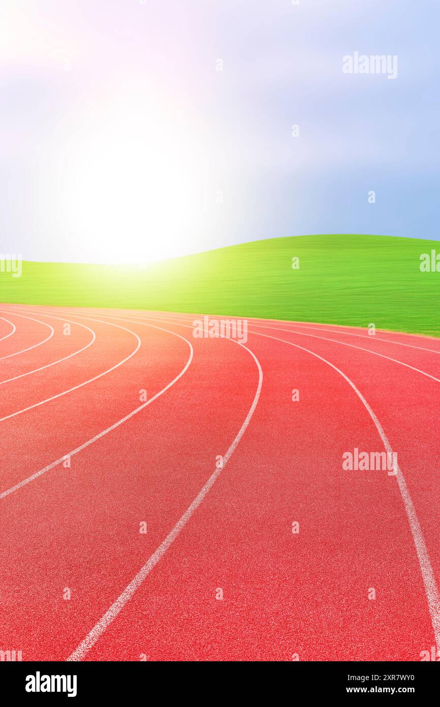 Olympic stadium running track hi-res stock photography and images - Alamy