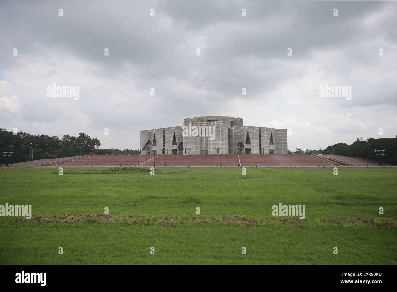 A view of Bangladeshi National Parliament Building in Dhaka, Bangladesh ...