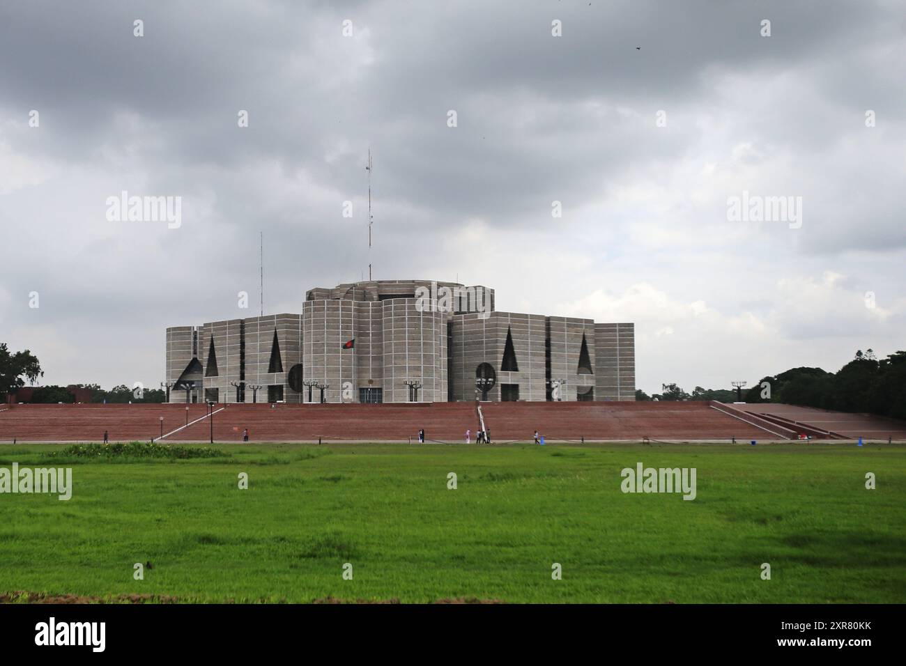 A view of Bangladeshi National Parliament Building in Dhaka, Bangladesh ...