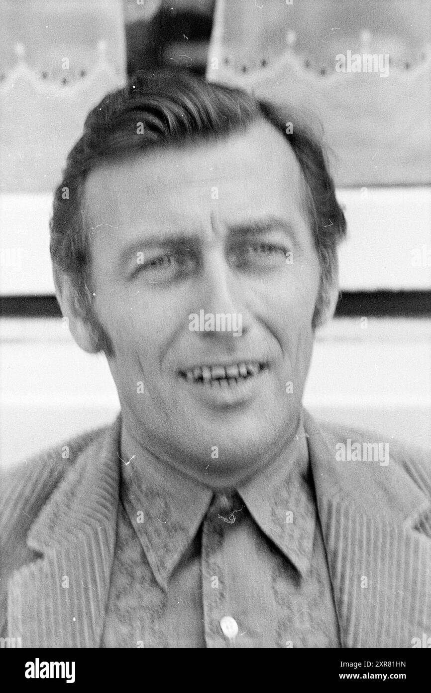 Portrait of singer Willem Duijn, best known as Big Mouth of the duo ...