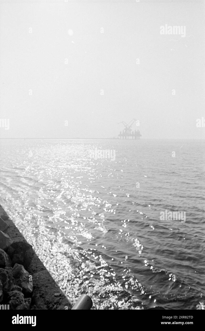 New stone unloader Pieter for construction Noorderpier., Piers and pier ...