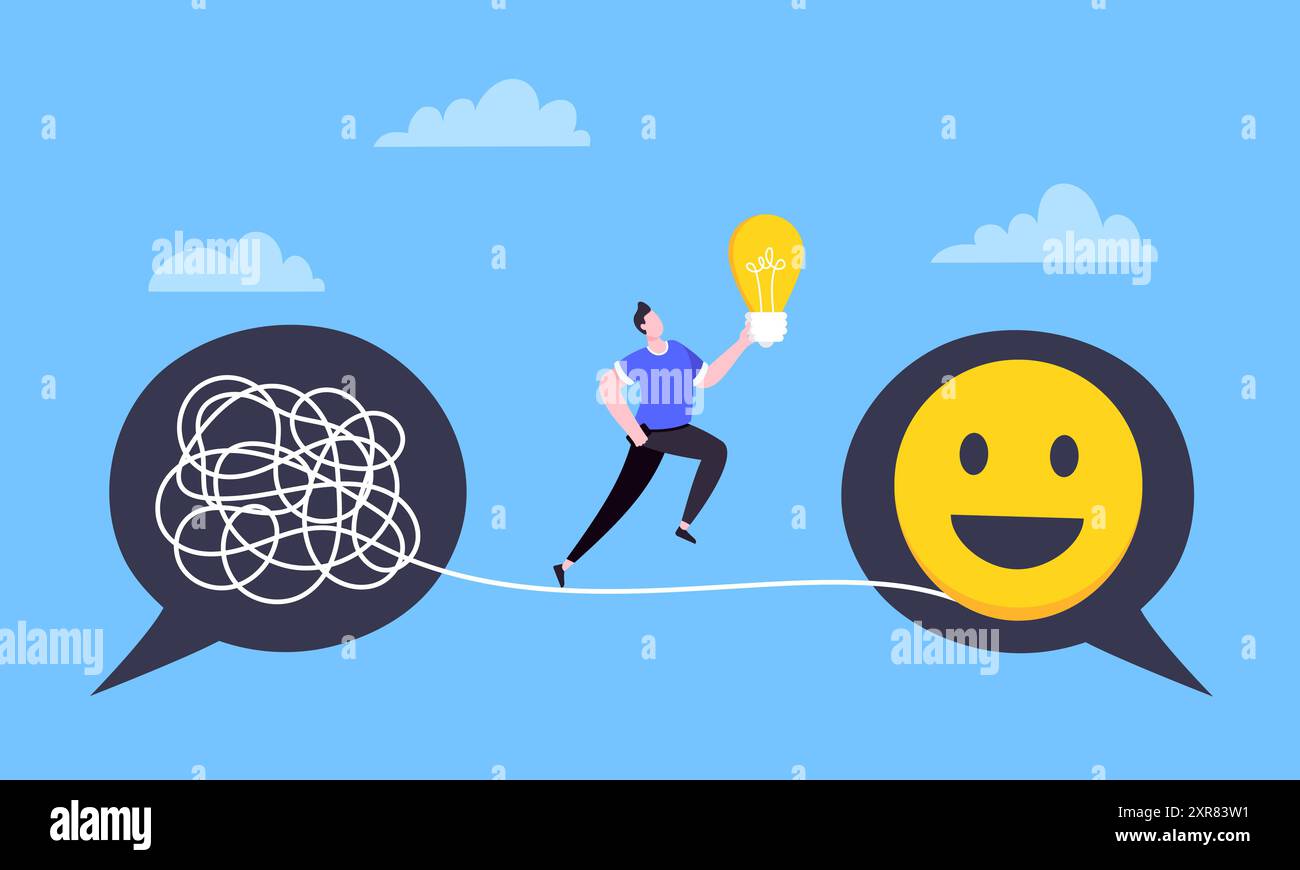 Understanding problem solution simplify challenge Stock Vector Image ...