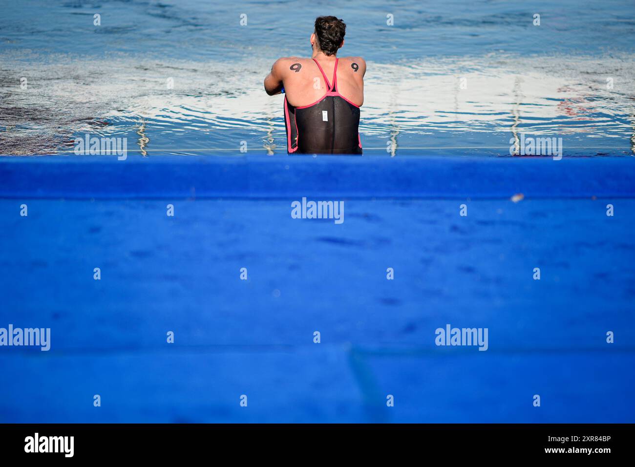 Greece's Athanasios Charalampos Kynigakis takes a moment after crossing the finish line at the ...