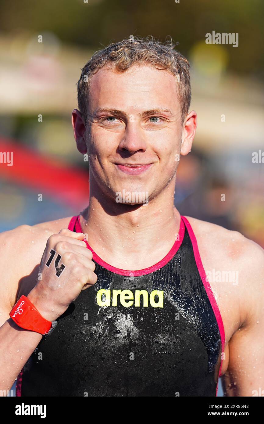 Paris, France. 09th Aug, 2024. Olympics, Paris 2024, swimming, open ...