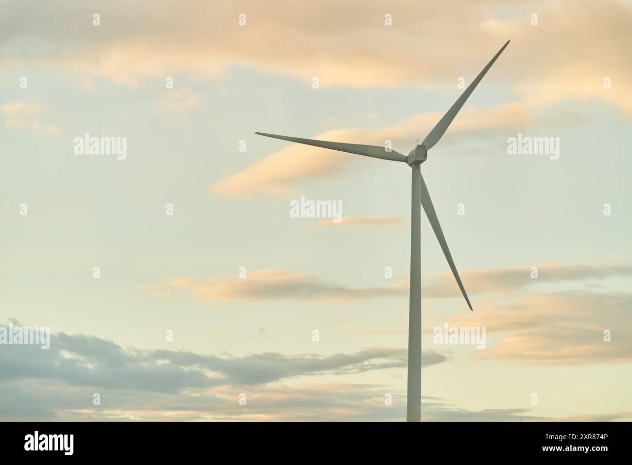 Wind turbines for electric power production in Hungary Stock Photo - Alamy