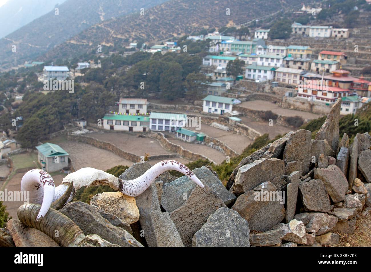 Mani wall in nepal hi-res stock photography and images - Alamy