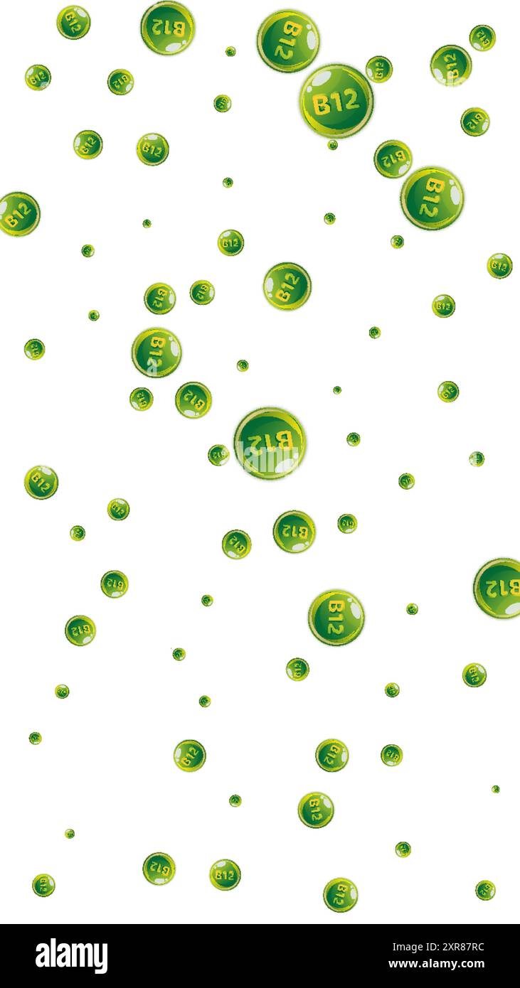 Vitamin B12 messy round pills. Beauty treatment and nutrition skin care ...