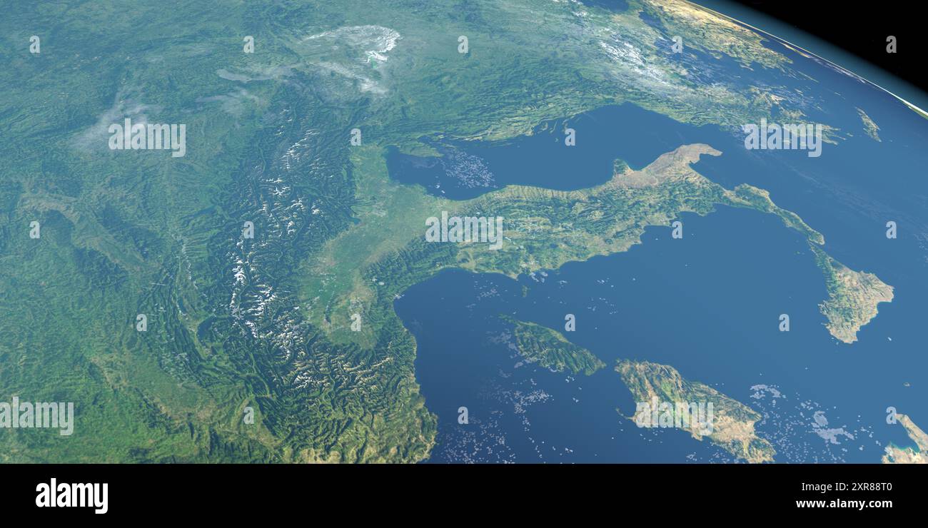 Germany map satellite geography hi-res stock photography and images - Alamy