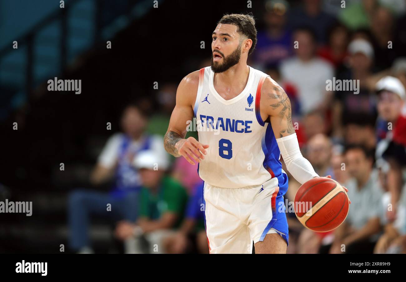 PARIS, FRANCE - AUGUST 08: Isaia Cordinier of France during the Men's ...