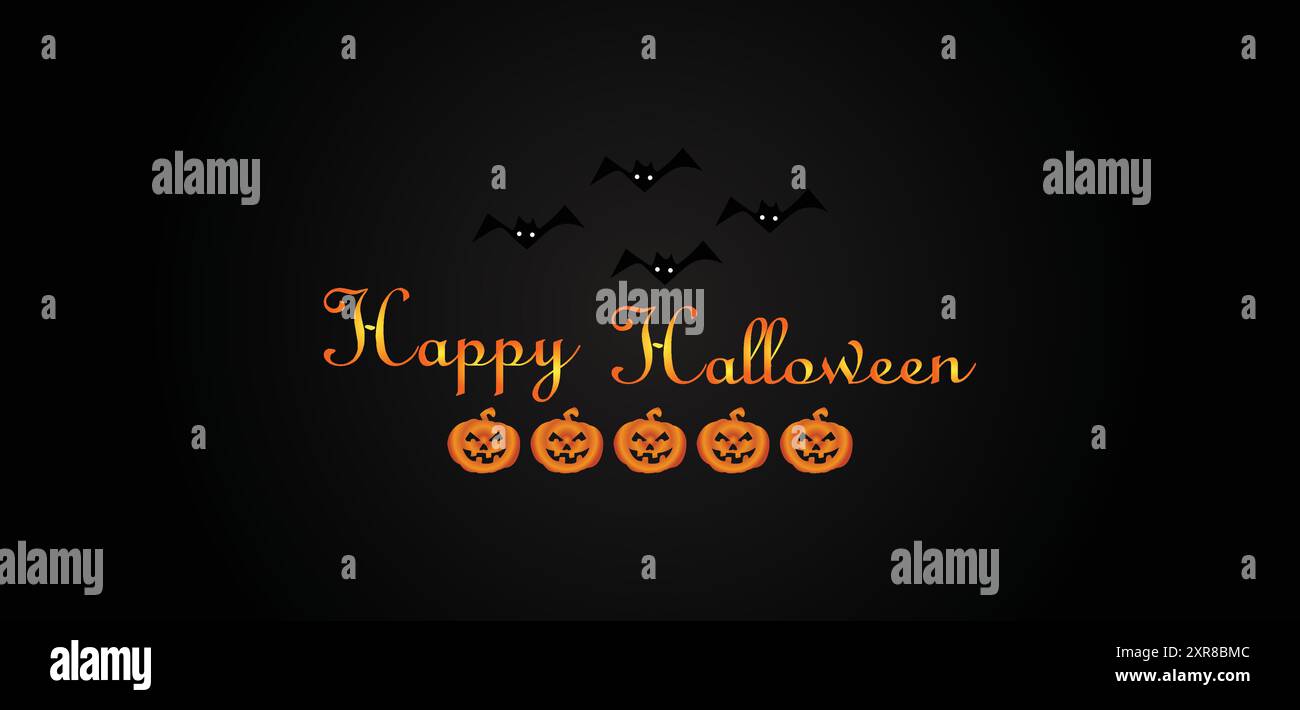 Happy halloween party text Stock Vector Images - Alamy