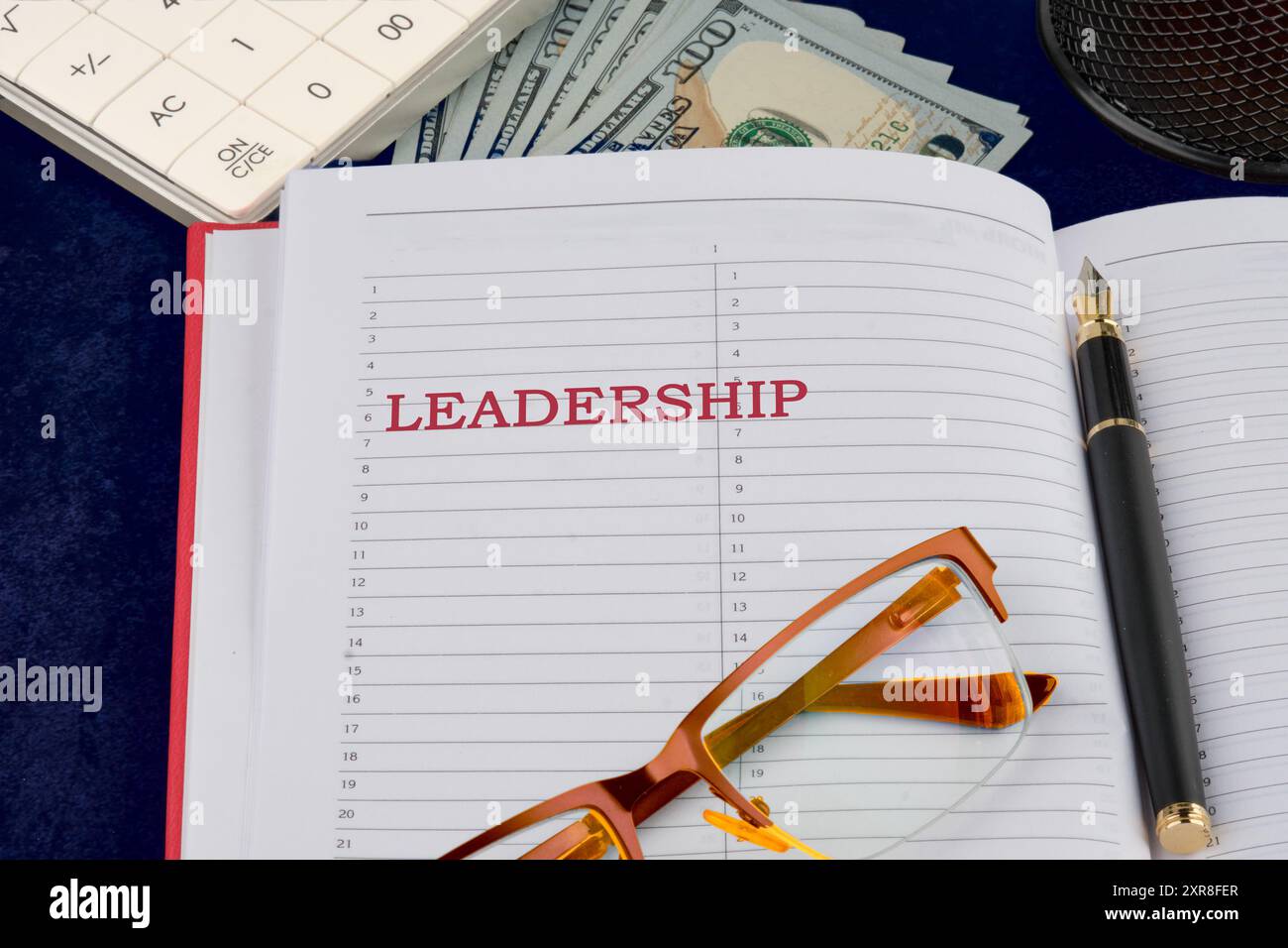 LEADERSHIP word written strategic inscription, explanation, conceptual ...