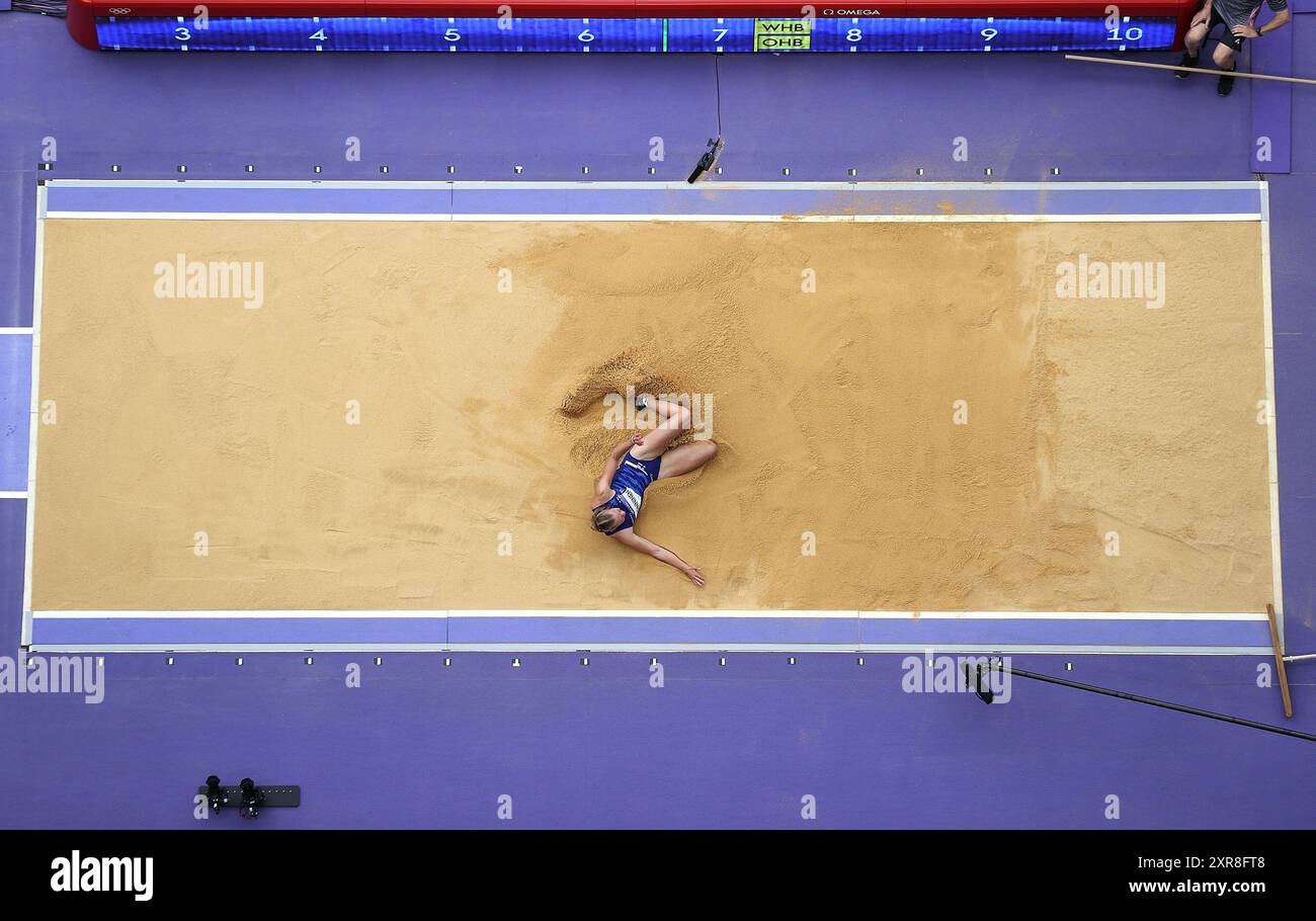 Paris, France. 9th Aug, 2024. Saga Vanninen of Finland competes during ...