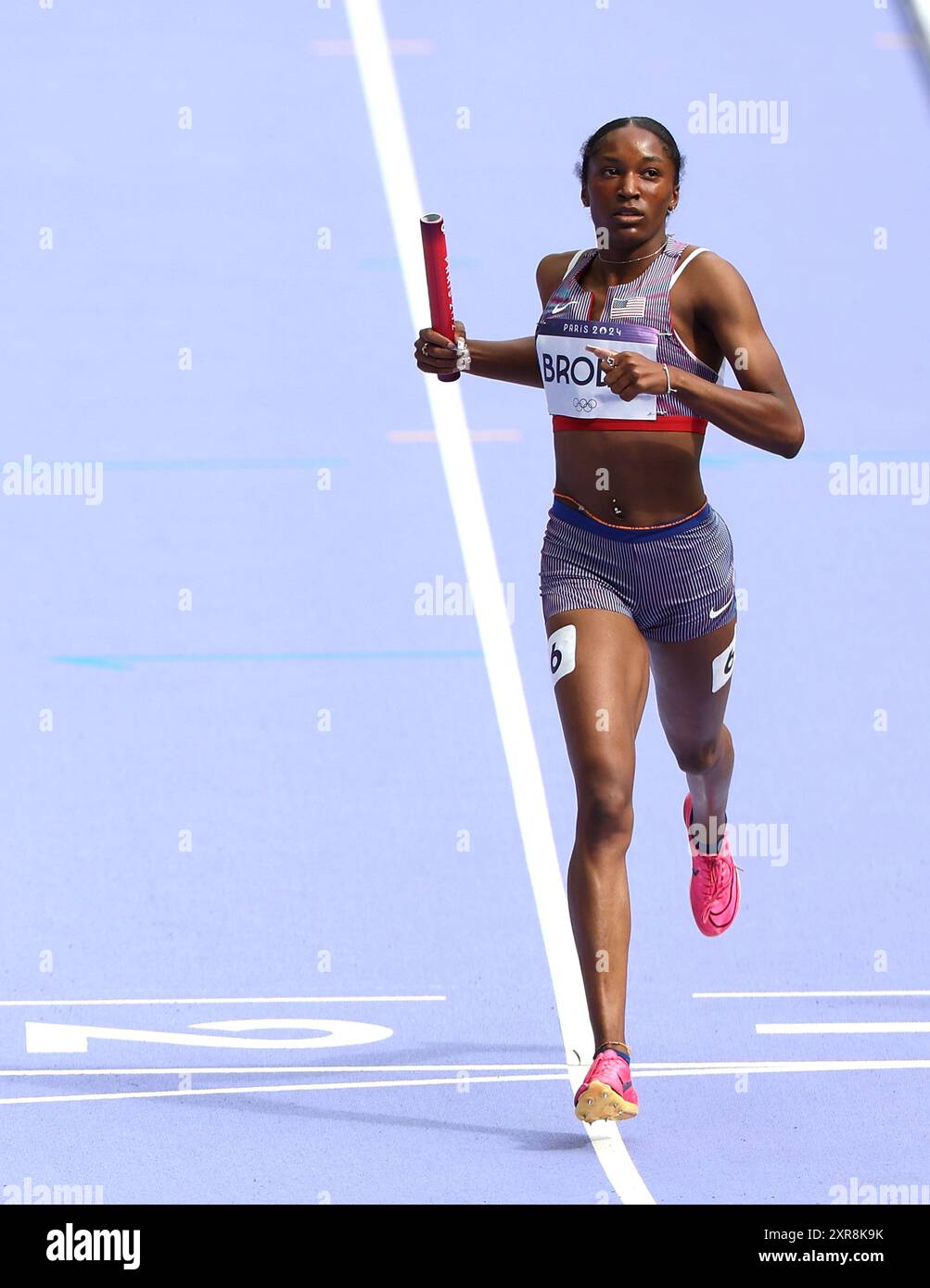 Paris, France. 9th Aug, 2024. Kaylyn Brown of team USA competes during ...