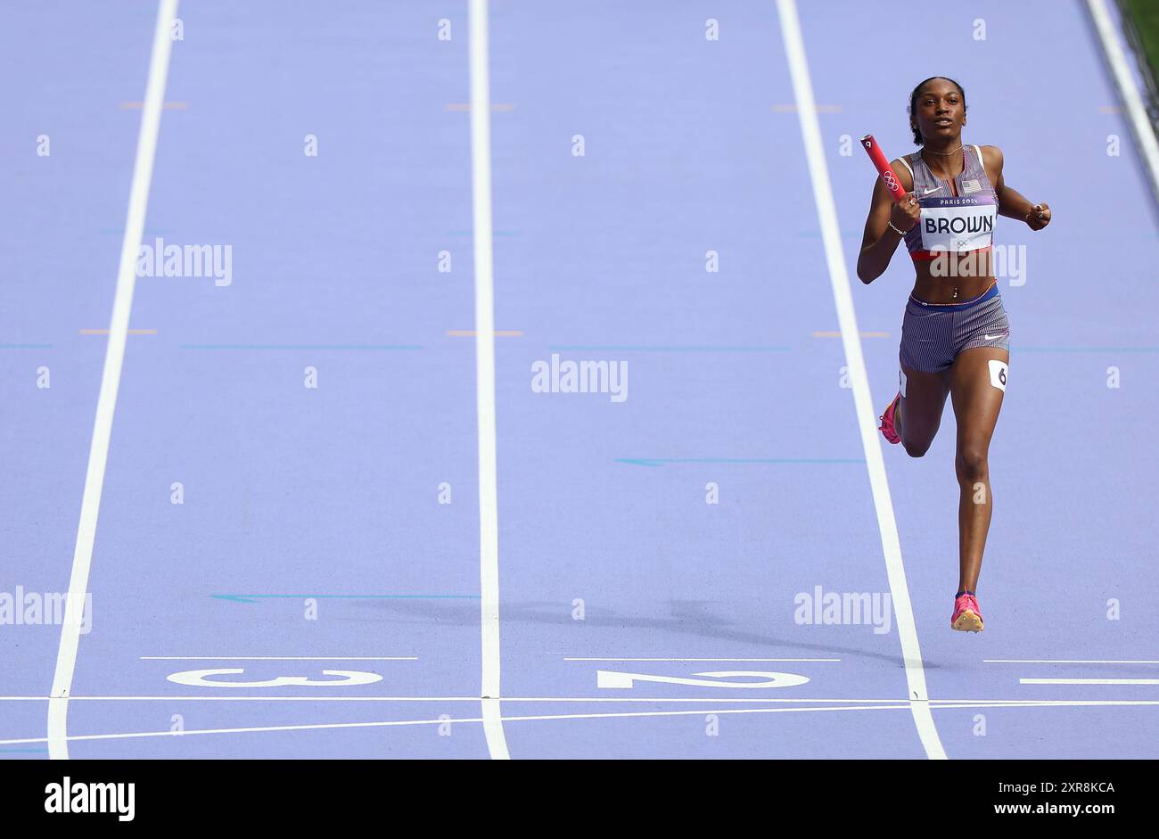 Paris, France. 9th Aug, 2024. Kaylyn Brown of team USA competes during ...