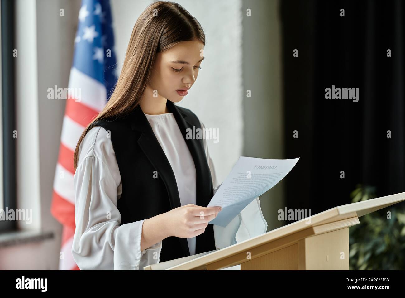 Teenage speech microphone hi-res stock photography and images - Alamy