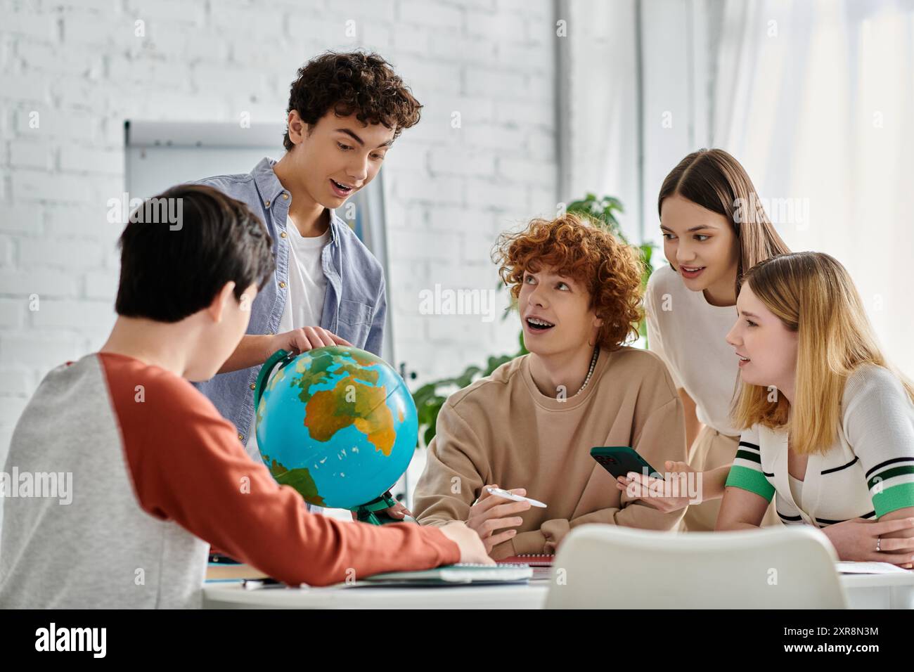 Teenagers discussed global issues at Model UN Stock Photo - Alamy