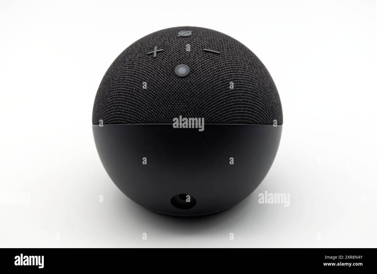 Amazon Echo Dot. Alexa, virtual assistant AI isolated on white ...