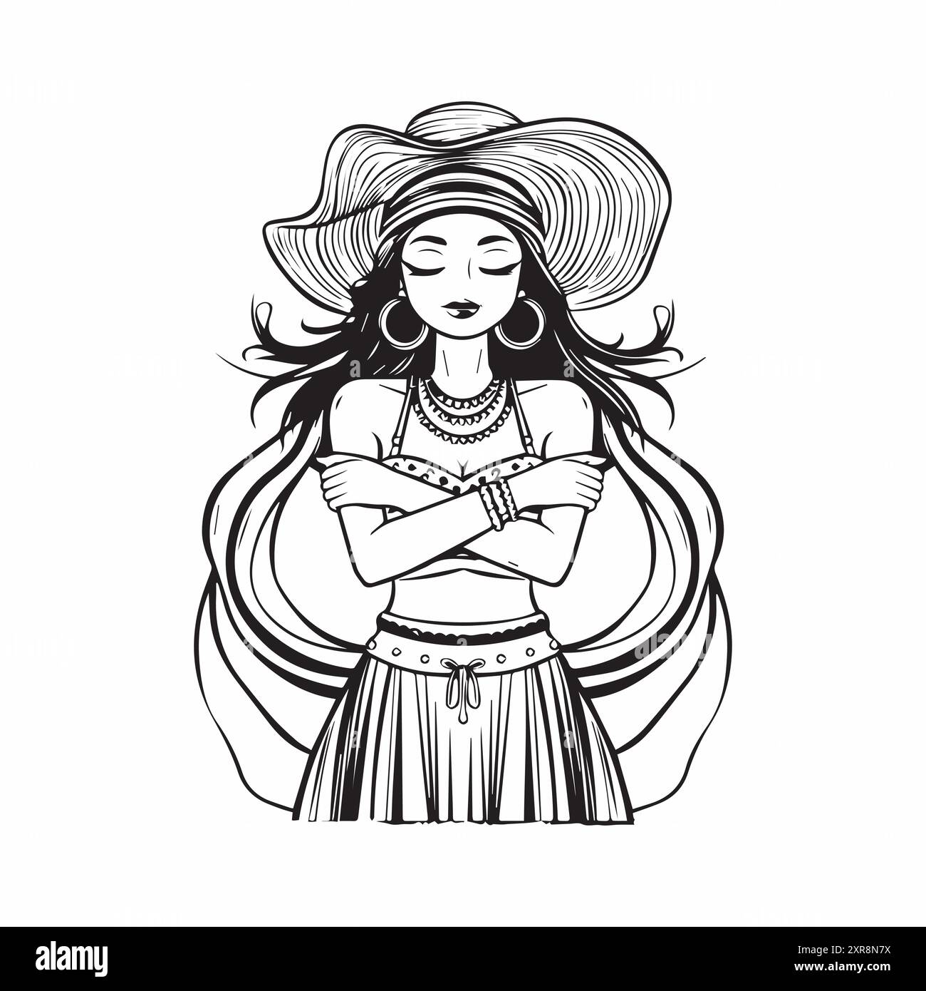 Cute cartoon girl Cut Out Stock Images & Pictures - Alamy