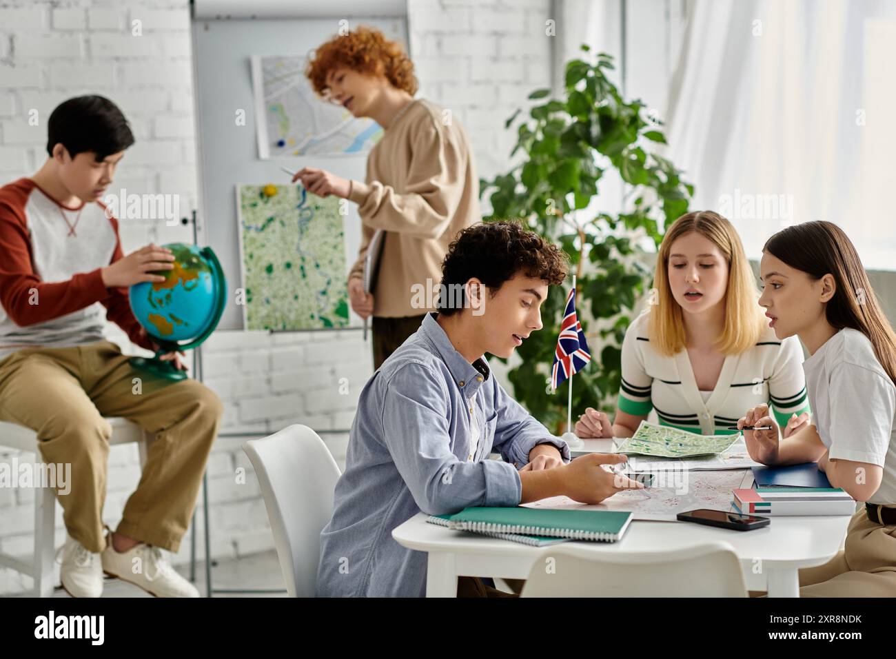 Teens engage in Model UN conference, diplomatic debate Stock Photo - Alamy