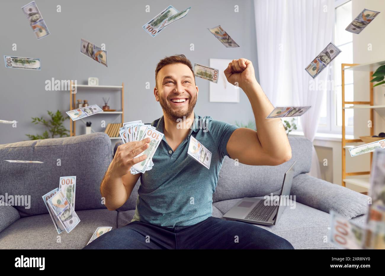 Rich man making rain hi-res stock photography and images - Alamy