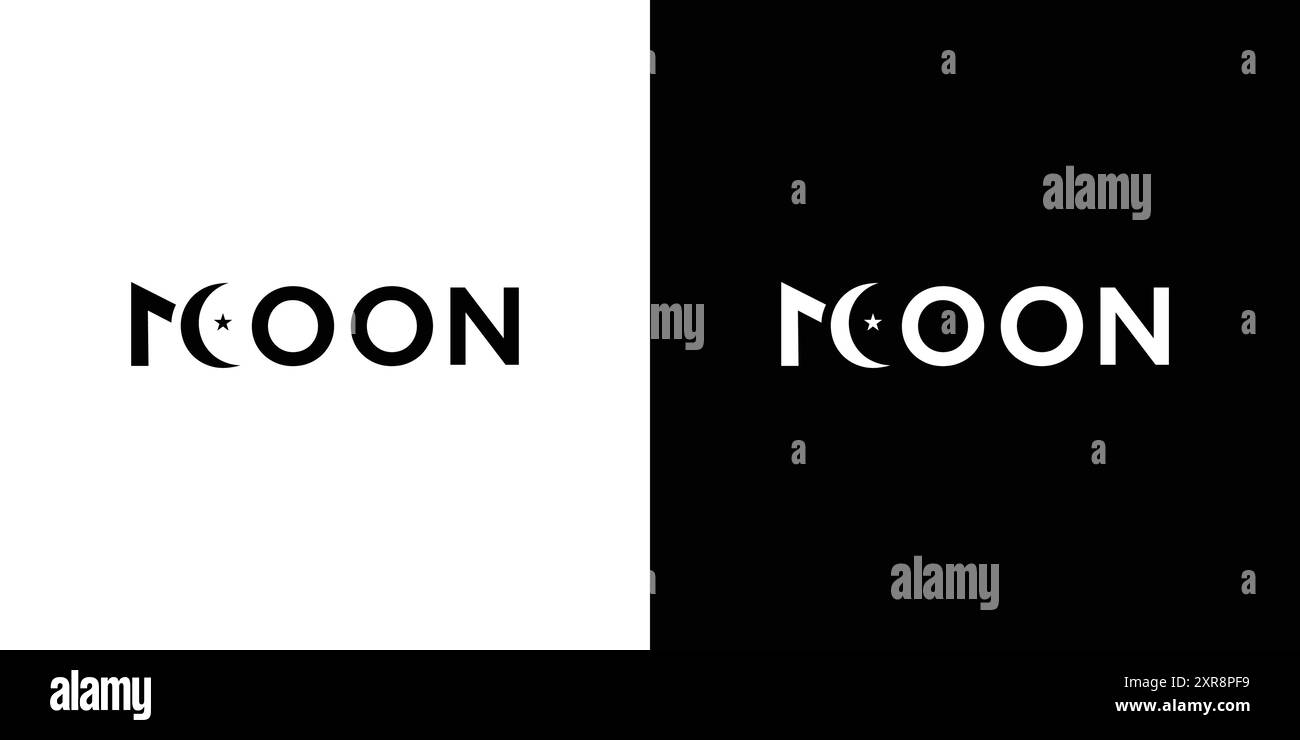 Unique and modern Moon logo design Stock Vector Image & Art - Alamy