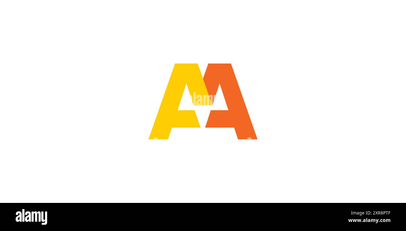 Modern and colorful letter AA initials logo design Stock Vector Image ...