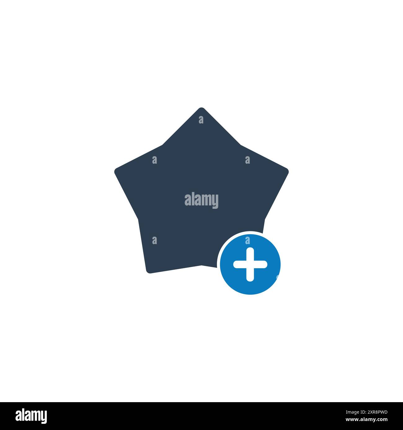 Add to Bookmark Icon. With Star and Tick Symbols. Editable Flat Vector ...