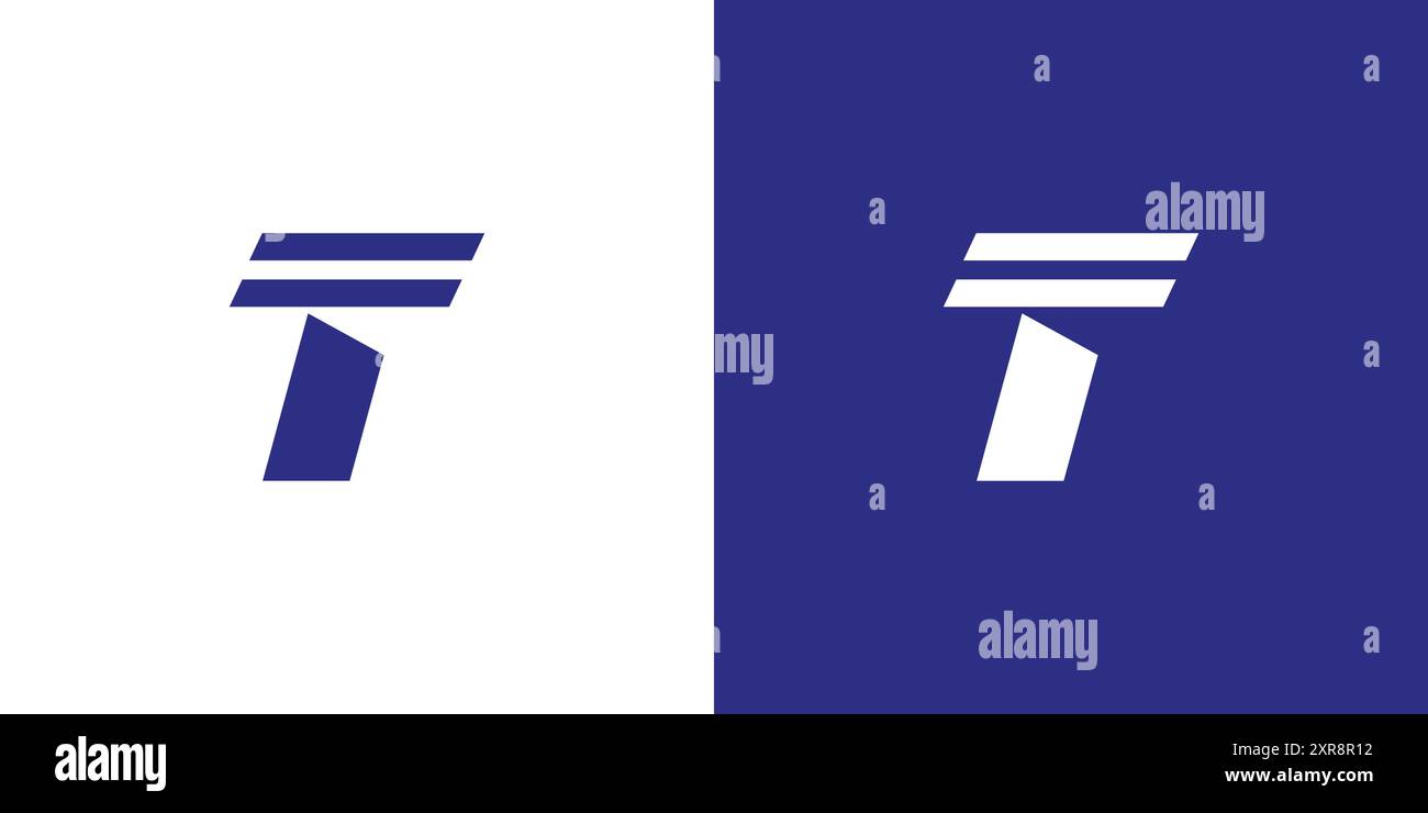 Modern and strong T logo design Stock Vector Image & Art - Alamy