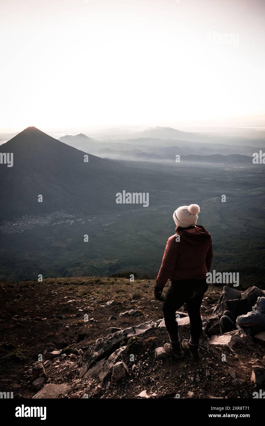 Female enjoys nature panorama hi-res stock photography and images - Alamy