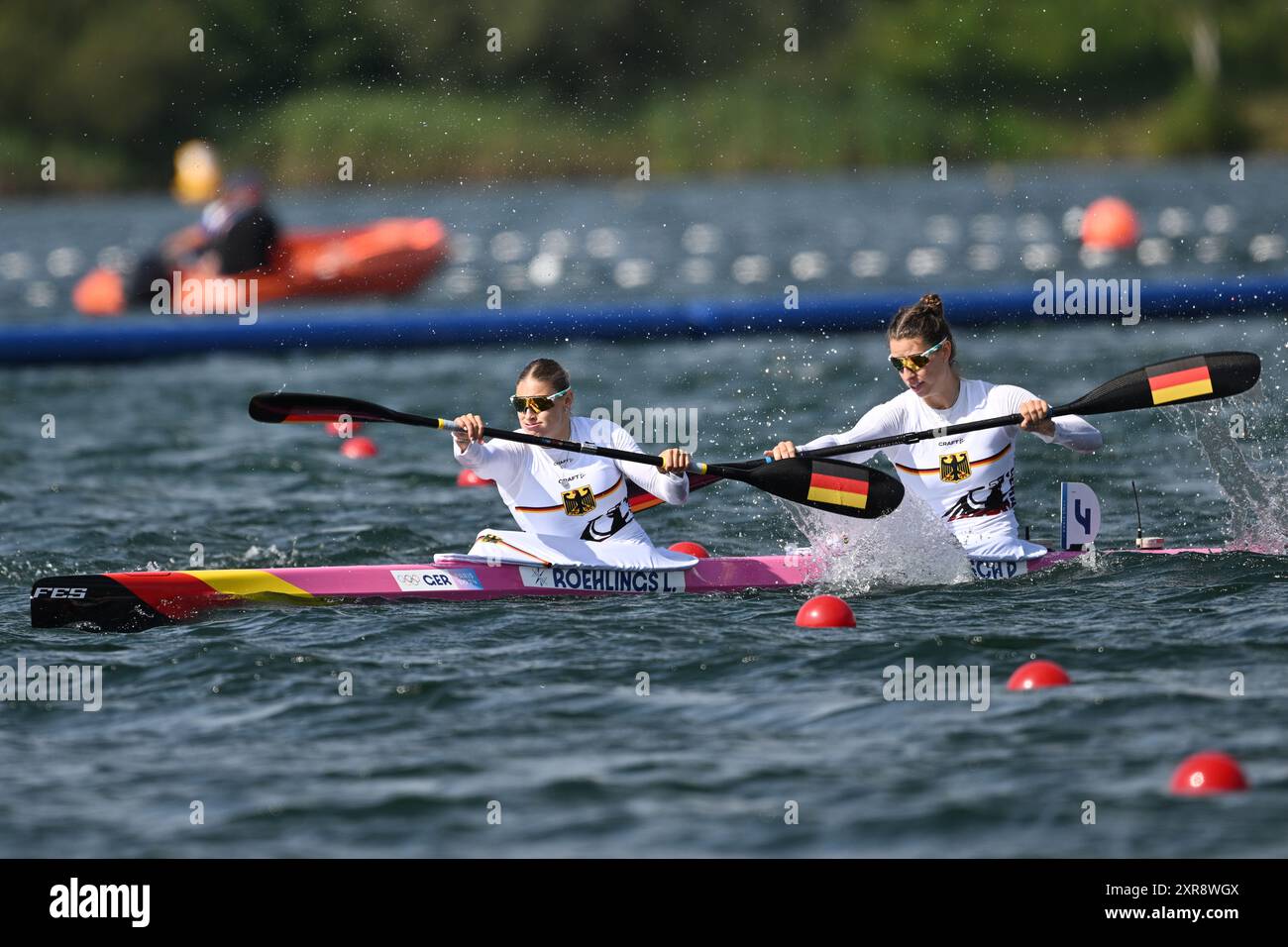 Vaires Sur Marne, France. 09th Aug, 2024. Olympia, Paris 2024, kayak ...