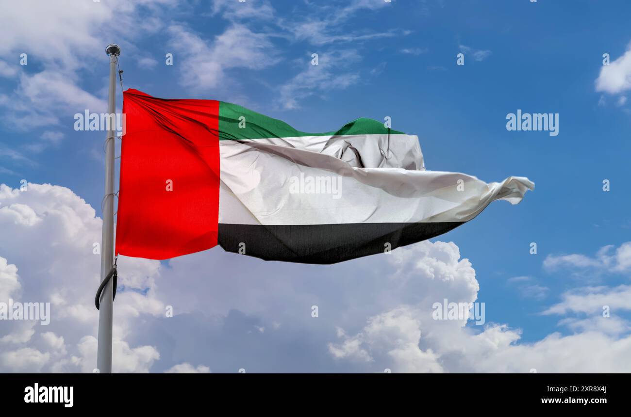 United arab emirates flag 3d hi-res stock photography and images - Alamy
