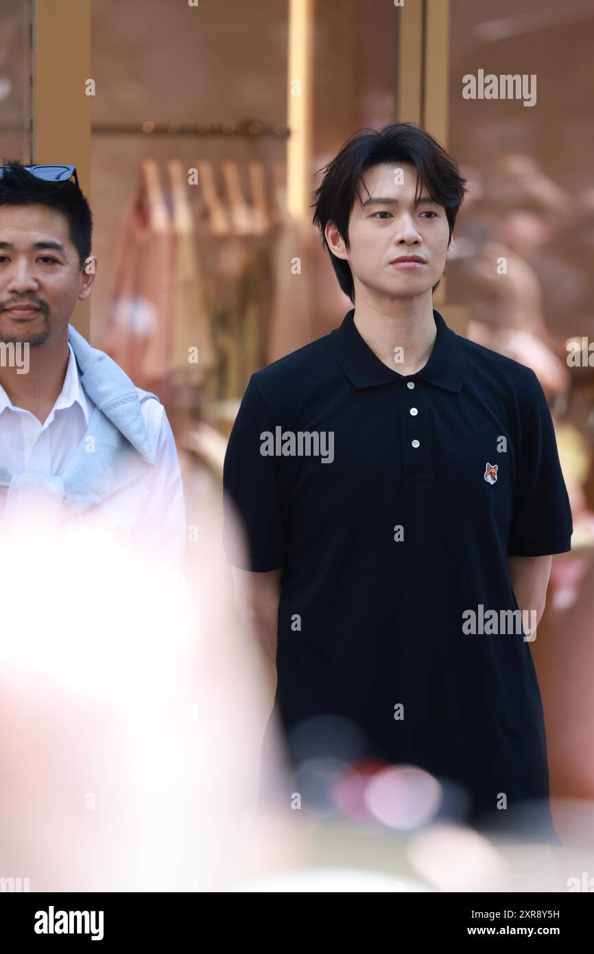 Chinese actor, singer, and host Wei Daxun attends an activity in ...