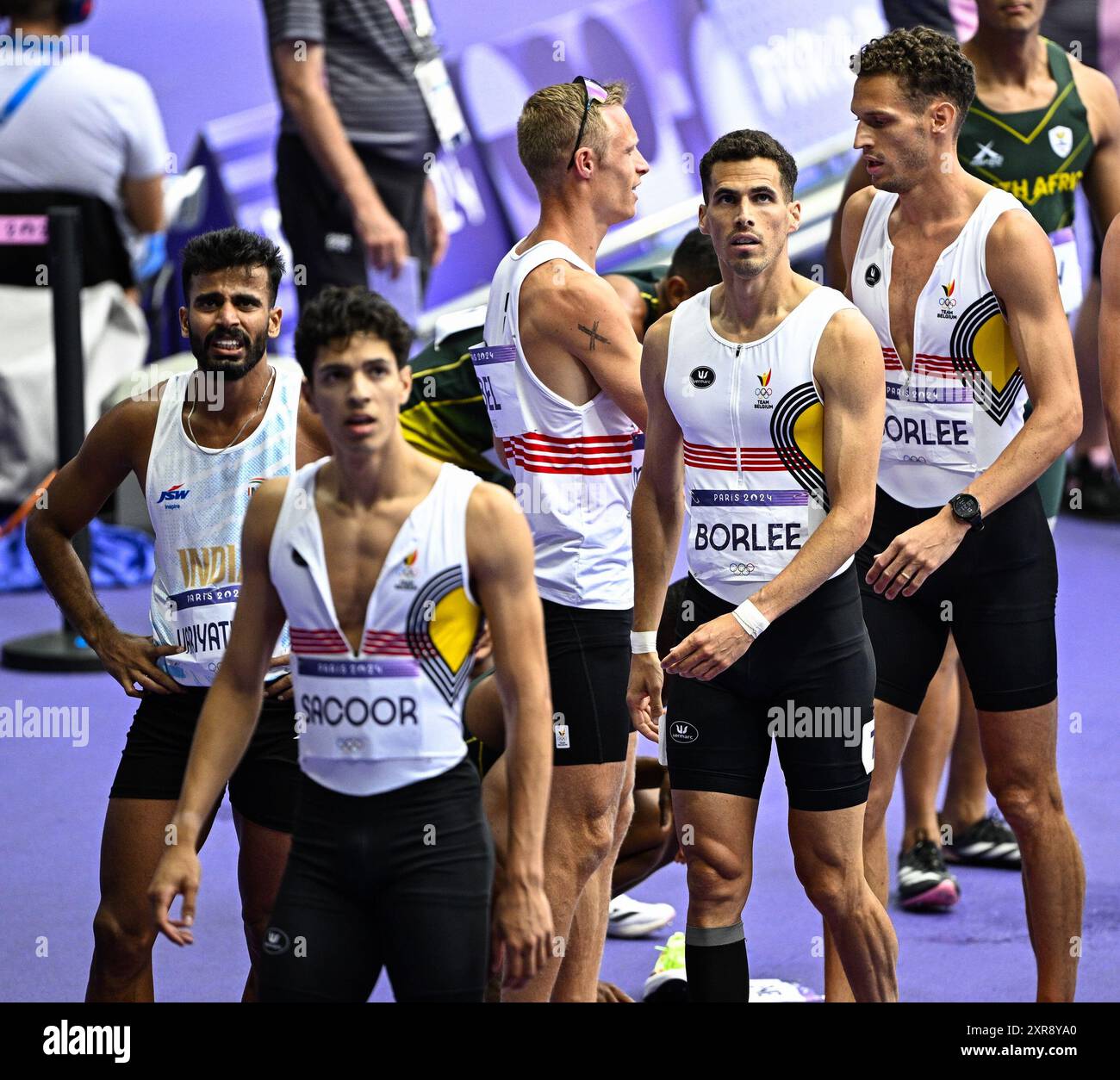 Paris, France. 09th Aug, 2024. Belgian Jonathan Sacoor, Belgian Kevin ...