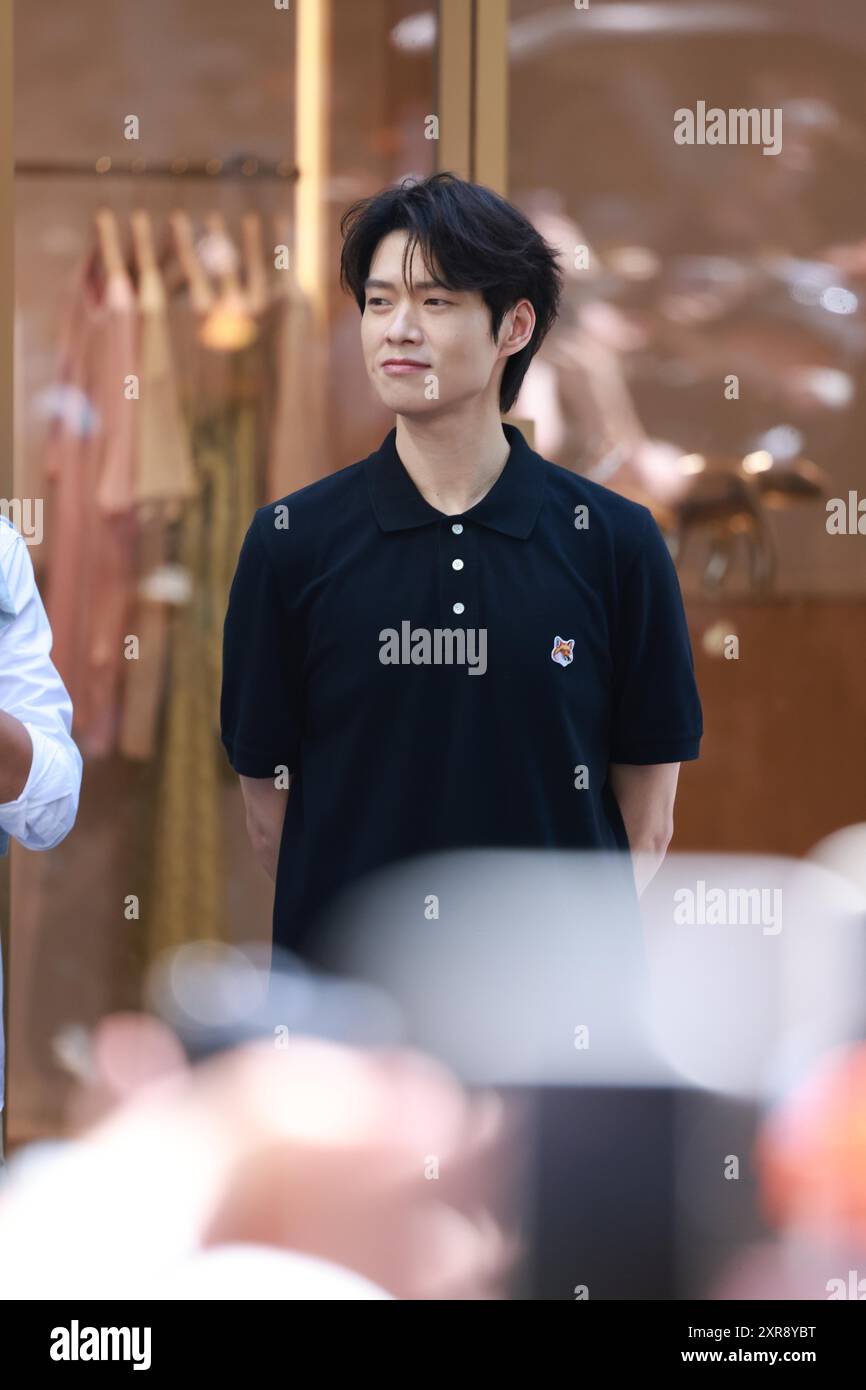 Chinese actor, singer, and host Wei Daxun attends an activity in ...