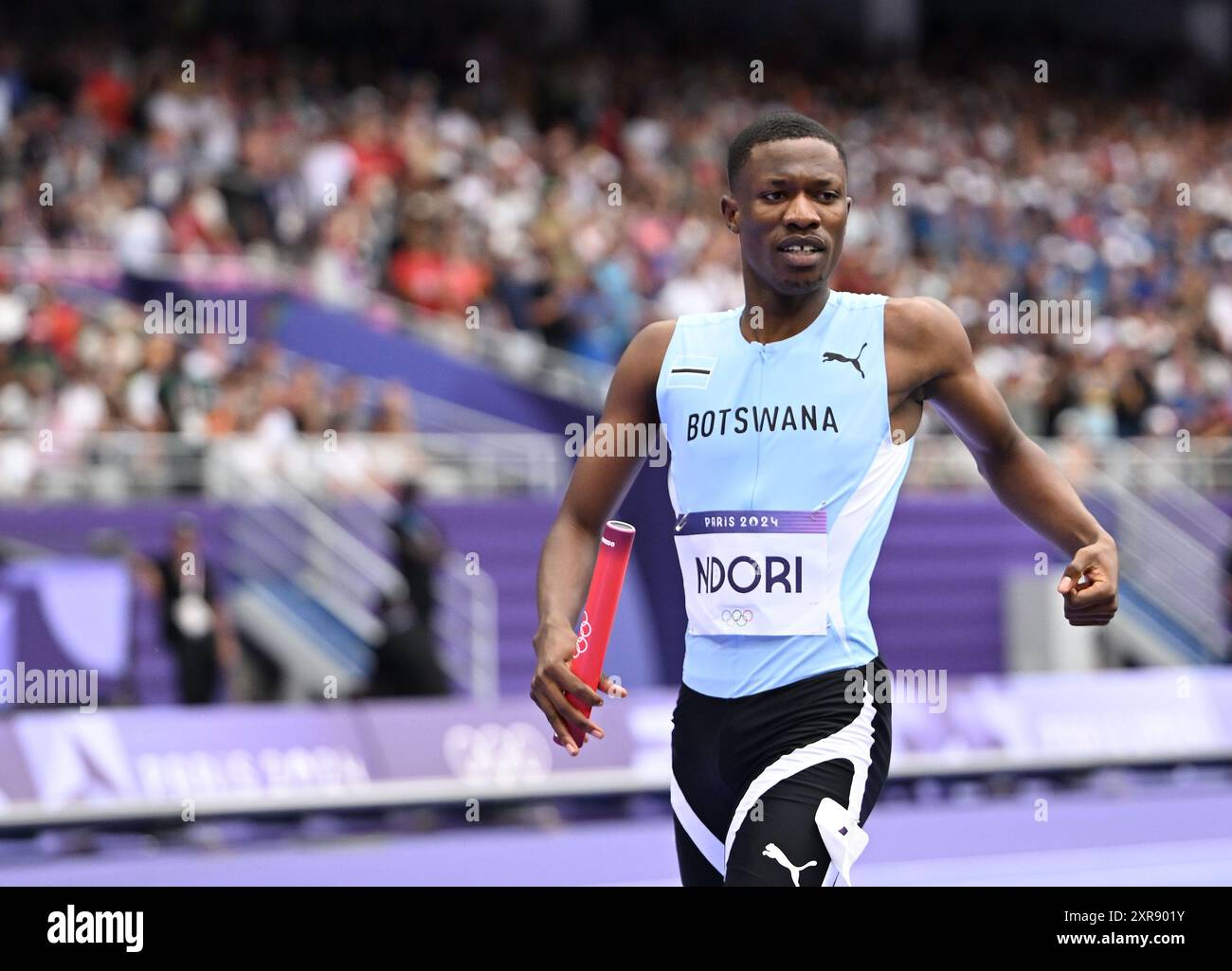 Paris, France. 9th Aug, 2024. Bayapo Ndori of team Botswana reacts ...