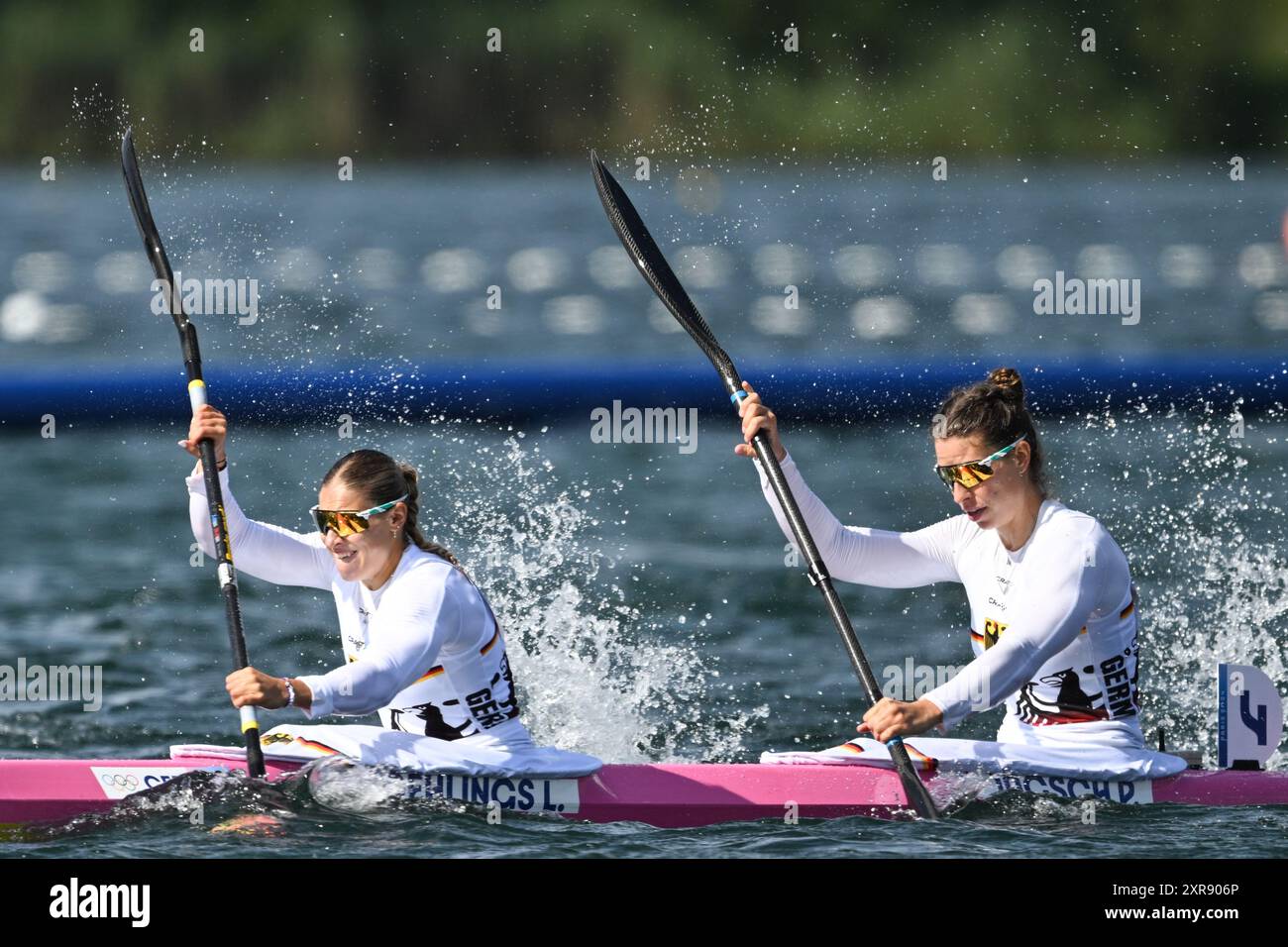 Vaires Sur Marne, France. 09th Aug, 2024. Olympia, Paris 2024, kayak ...