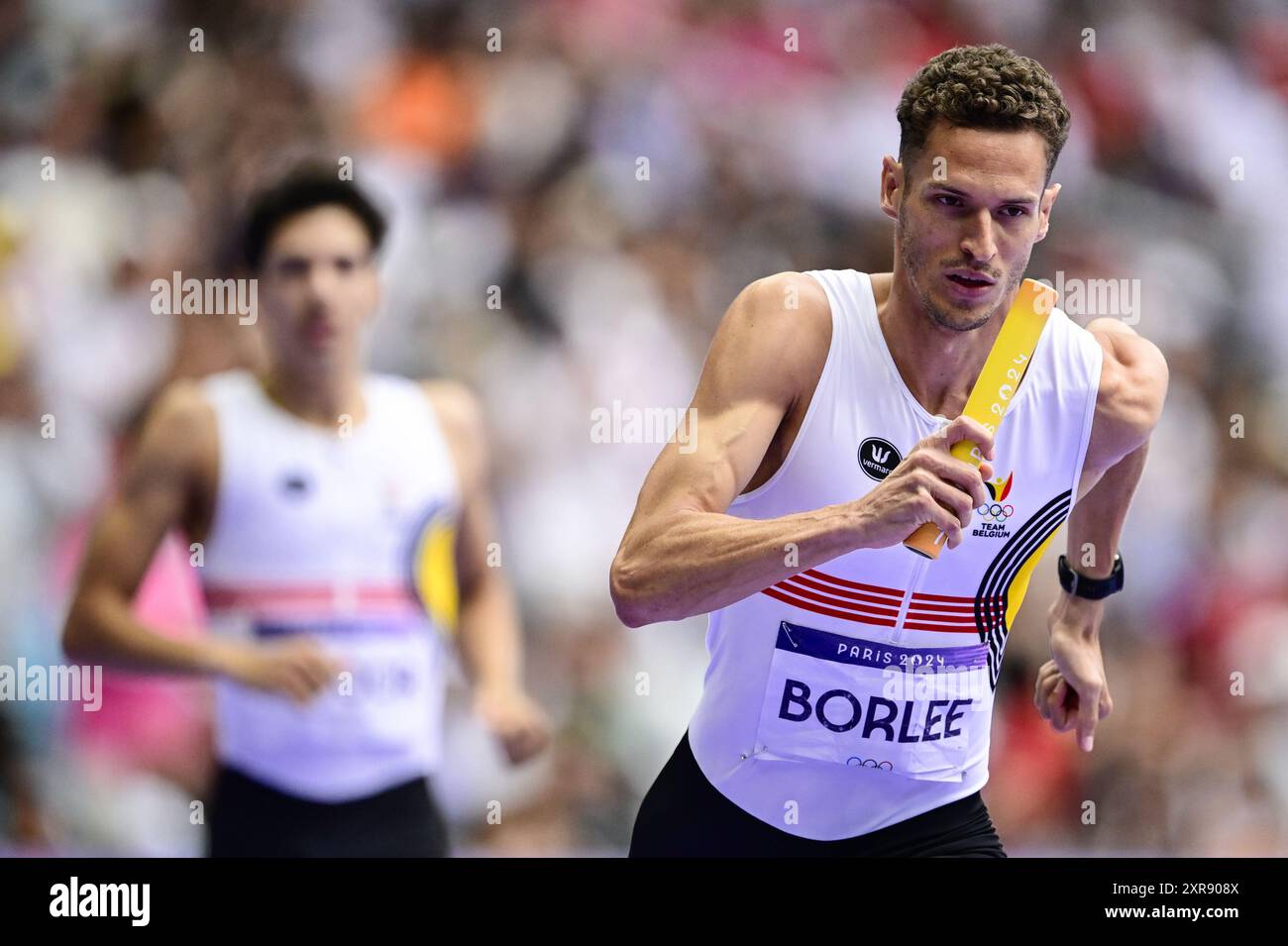Paris, France. 09th Aug, 2024. Belgian athlete Dylan Borlee pictured in ...