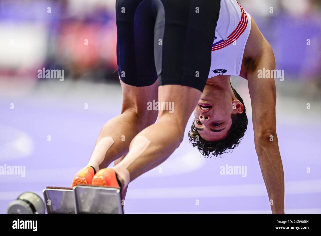 Paris, France. 09th Aug, 2024. Belgian Jonathan Sacoor pictured at the ...