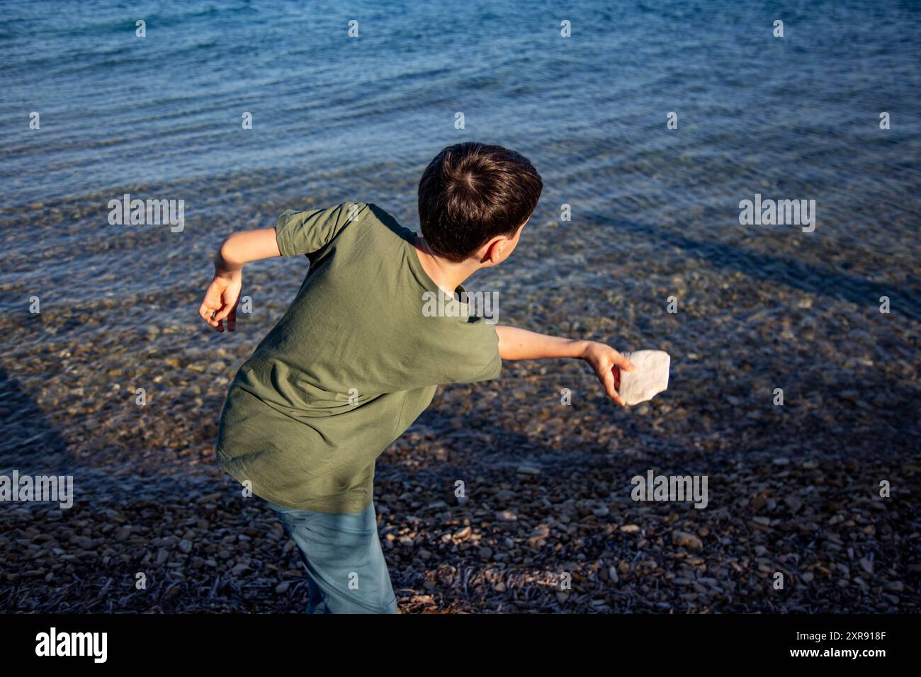 Skipping a stone hi-res stock photography and images - Alamy