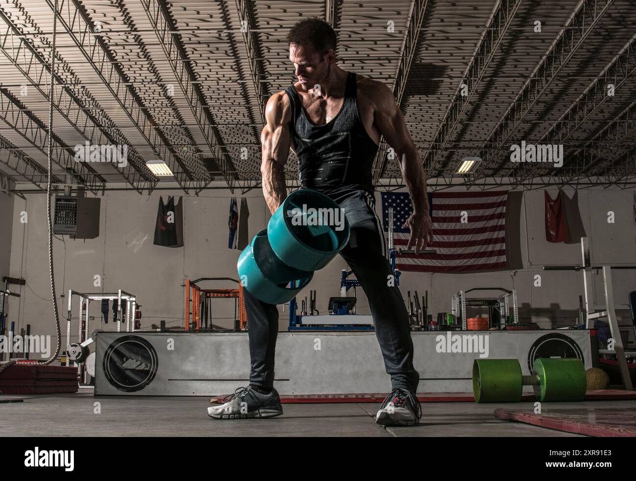 Man lifts weights hi-res stock photography and images - Alamy