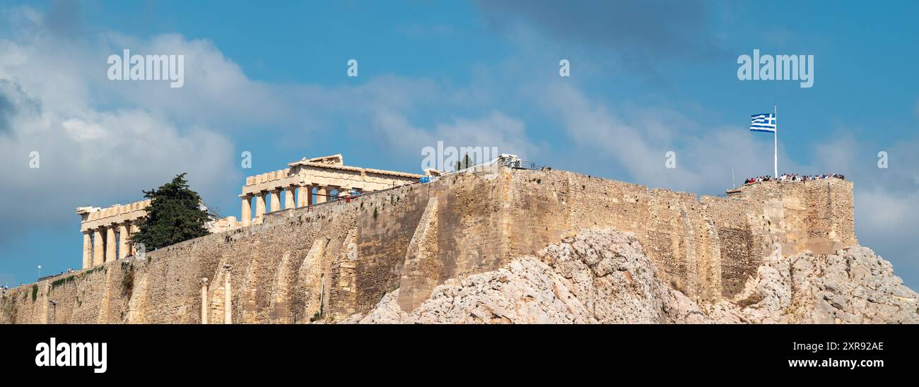 Panoramic view of Parthenon and Ancient Acropolis in Athens capital of ...