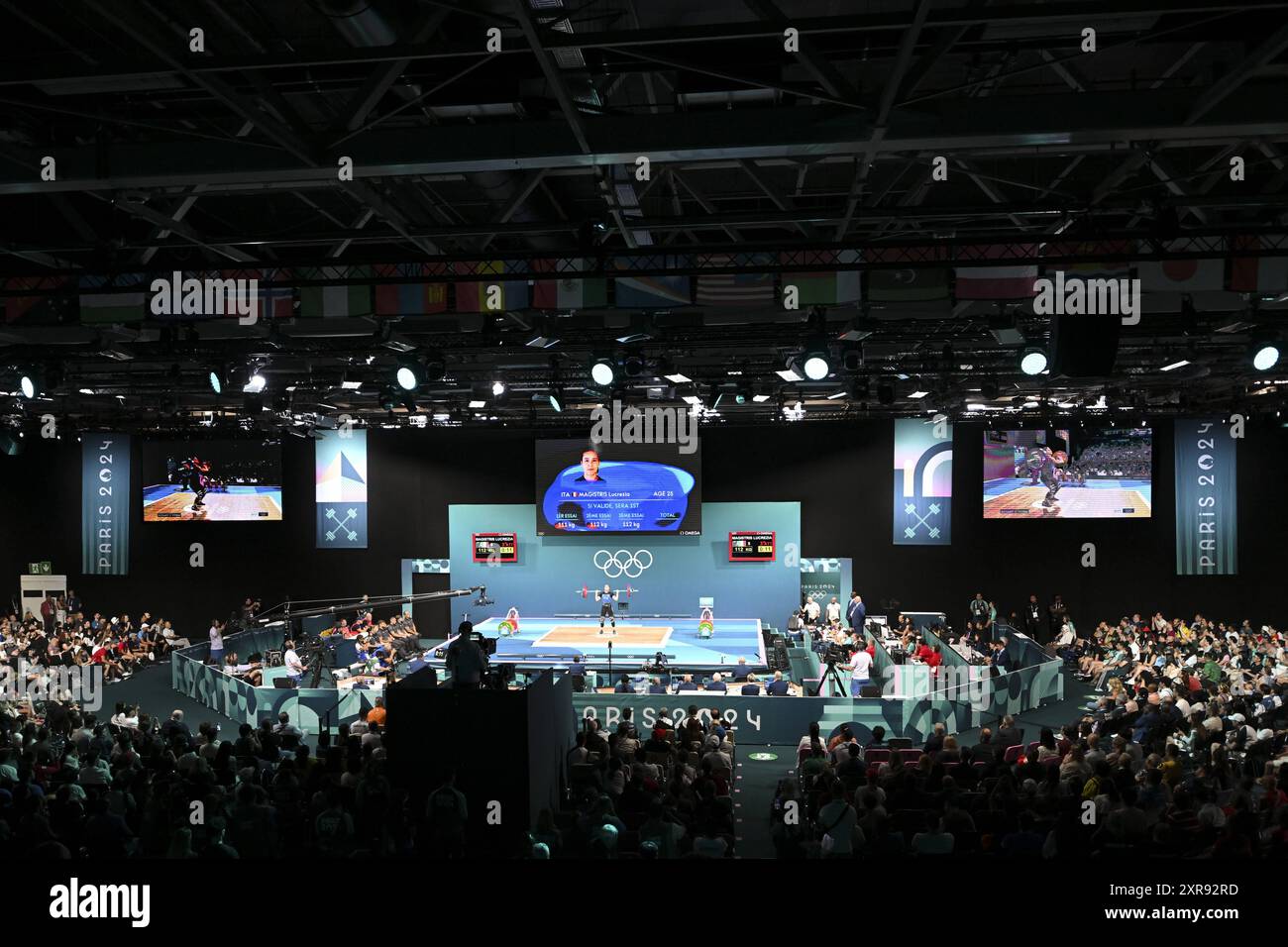 Illustration, Weightlifting, Women's 59kg during the Olympic Games ...