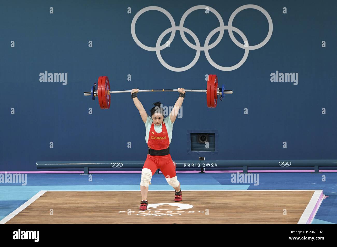 LUO Shifang (China) Gold medal, Weightlifting, Women's 59kg during the ...