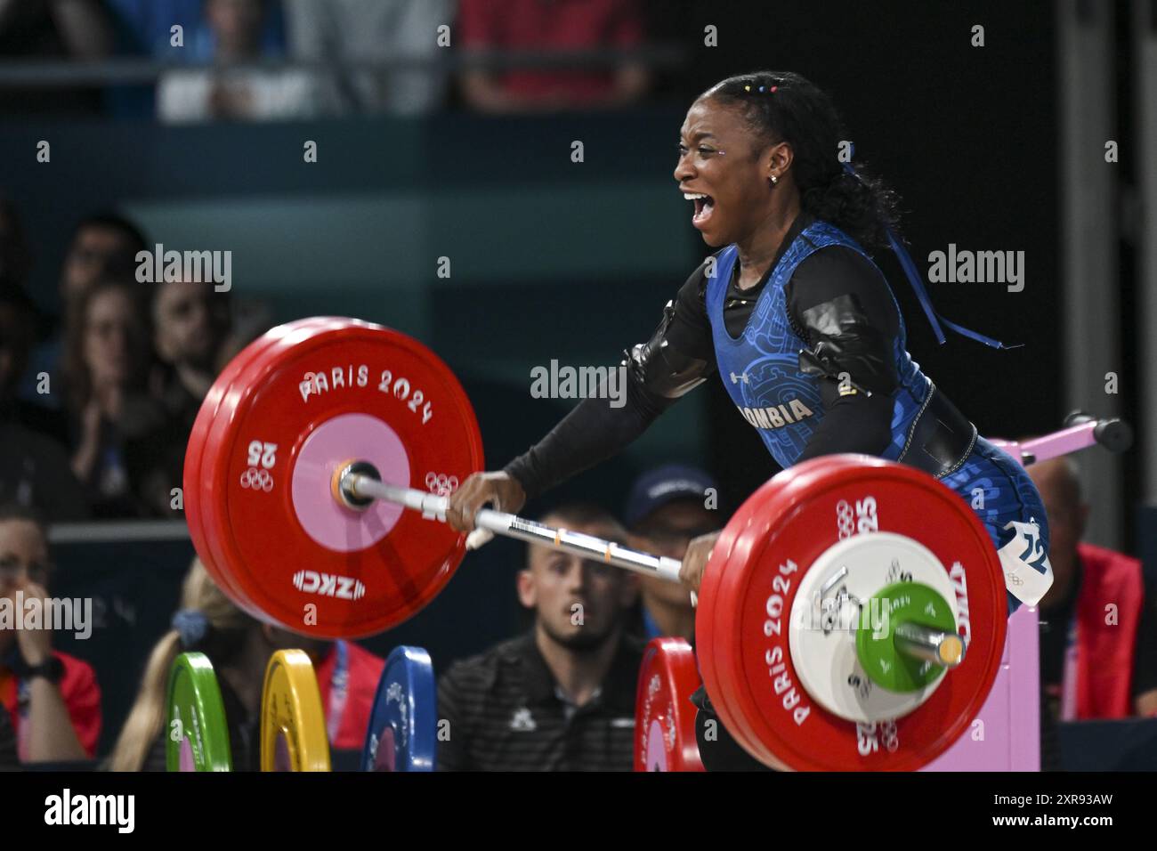 ALVAREZ Yenny (Colombia), Weightlifting, Women's 59kg during the ...